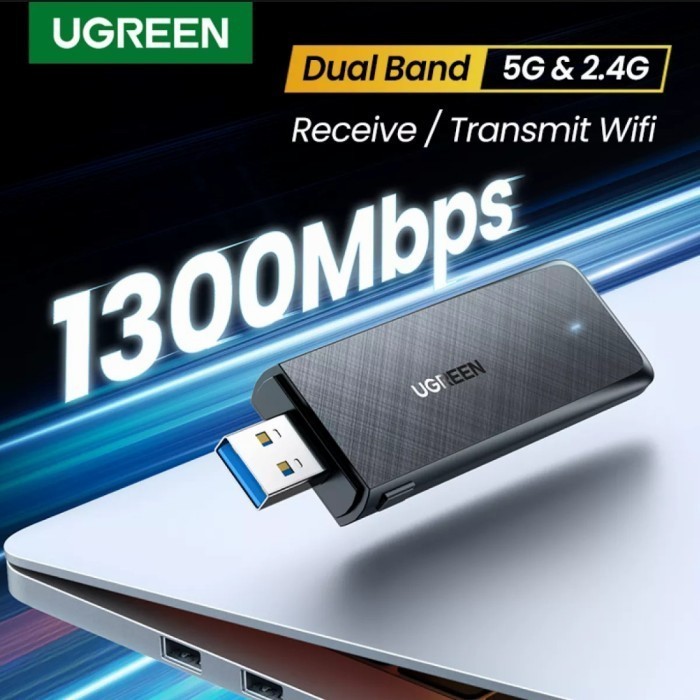 พร้อมอะแดปเตอร์ Ugreen Usb Wifi 5G/2.4G การ์ดเครือข่าย - Ugreen Dongle Wifi 5G | Shopee Thailand