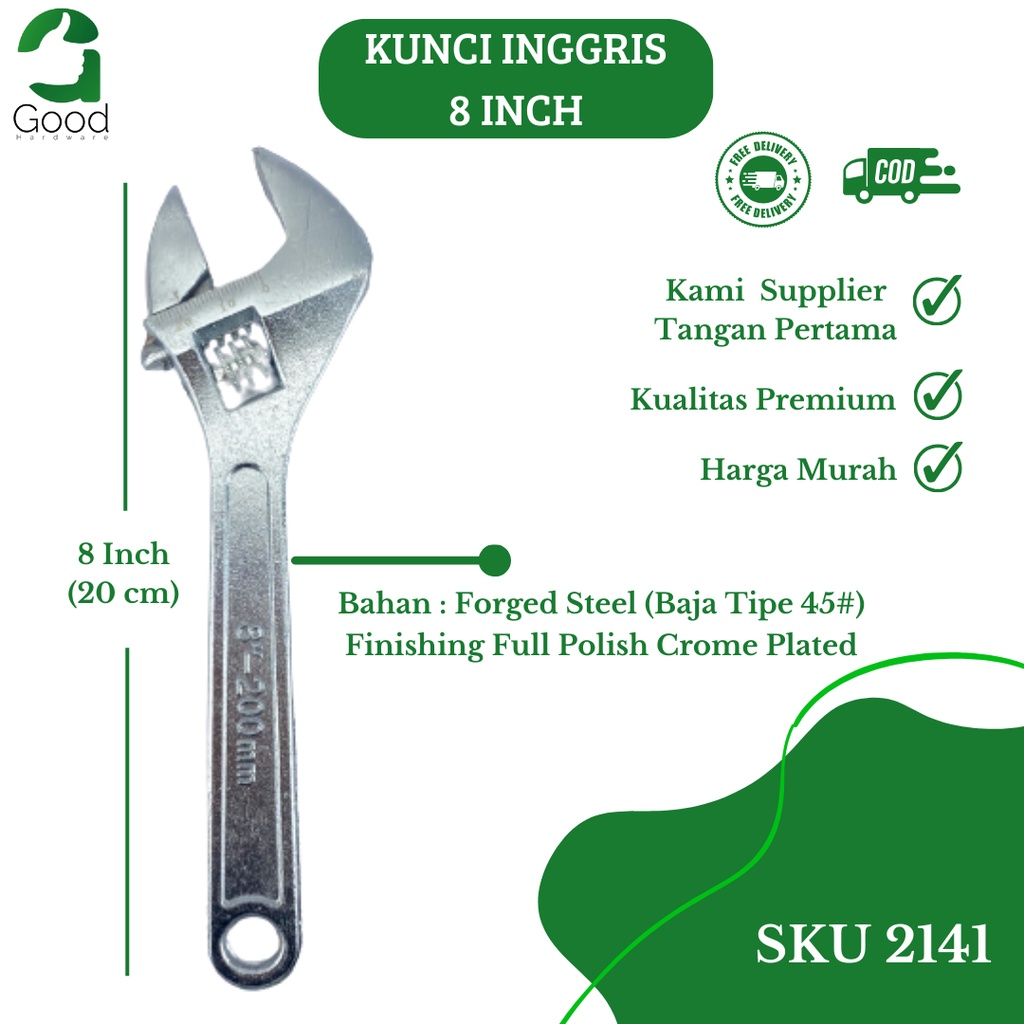 ประแจประแจปรับได ้ 8 นิ ้ ว | 2141 | Shopee Thailand