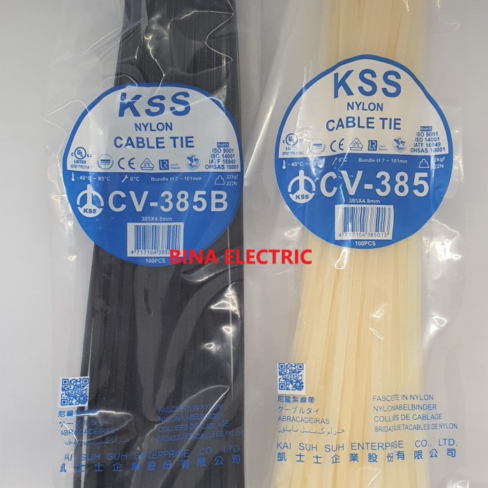 ใหม่ล่าสุด สายเคเบิลไทร์ Kss 38 ซม. Cv-385B Cable Tis Kss 38 ซม. 385X4.8 มม. Cv385B | Shopee ...