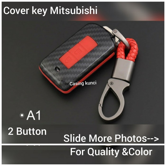ฝาครอบเคส Mitsubishi Outlander Pajero Xpander Smartkey Key Carbon ...