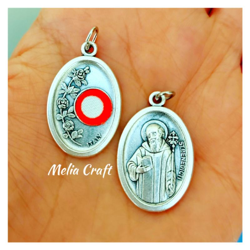 เหรียญ Relikui St Benedict - เหรียญ St Benedict พร้อม Relic - Third ...