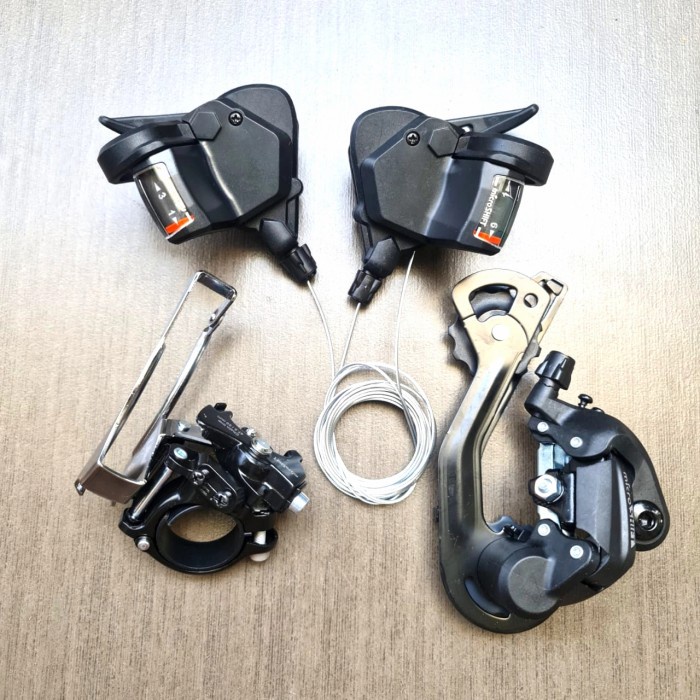 Mini GROUPSET MICROSHIFT 3X9 SPEED SHIFTER RD FD Best Folding CTB MTB ...