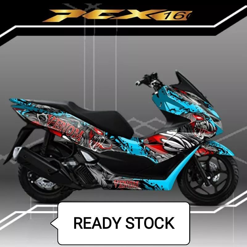 สติกเกอร์ pcx 160 / 150 full body decal pcx full motif venom sticker ...