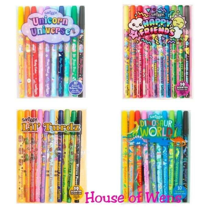 Smiggle Pen Pack 10 Scented Ballpoint Original - Smiggle Pen Limited ...
