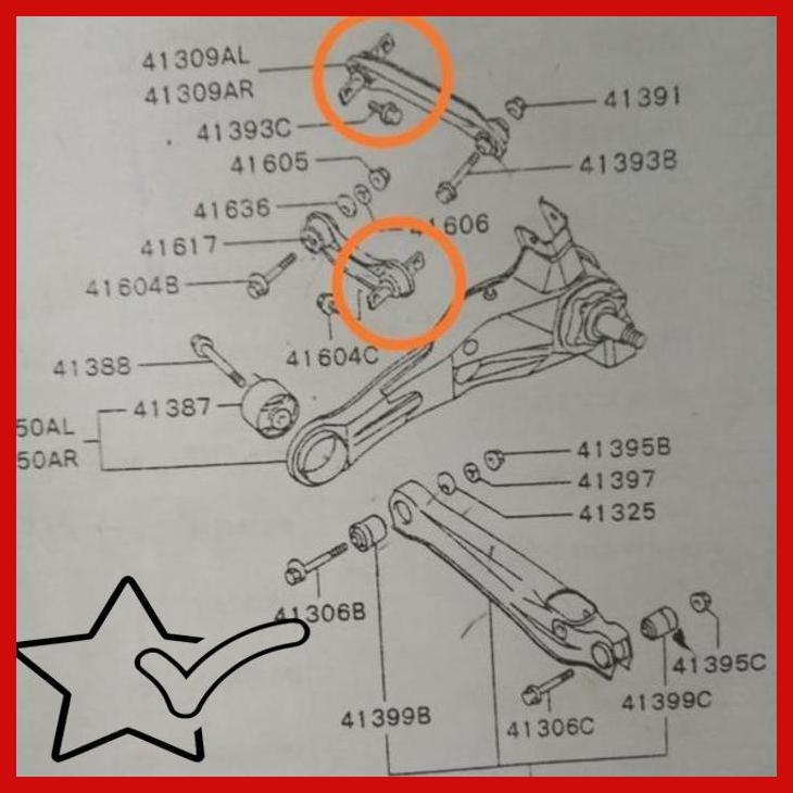 [BMB] แขนยางบัชชิ่ง LINK ARM ด้านหลัง LANCER EVO 3 EVO 4 CK4 | Shopee ...