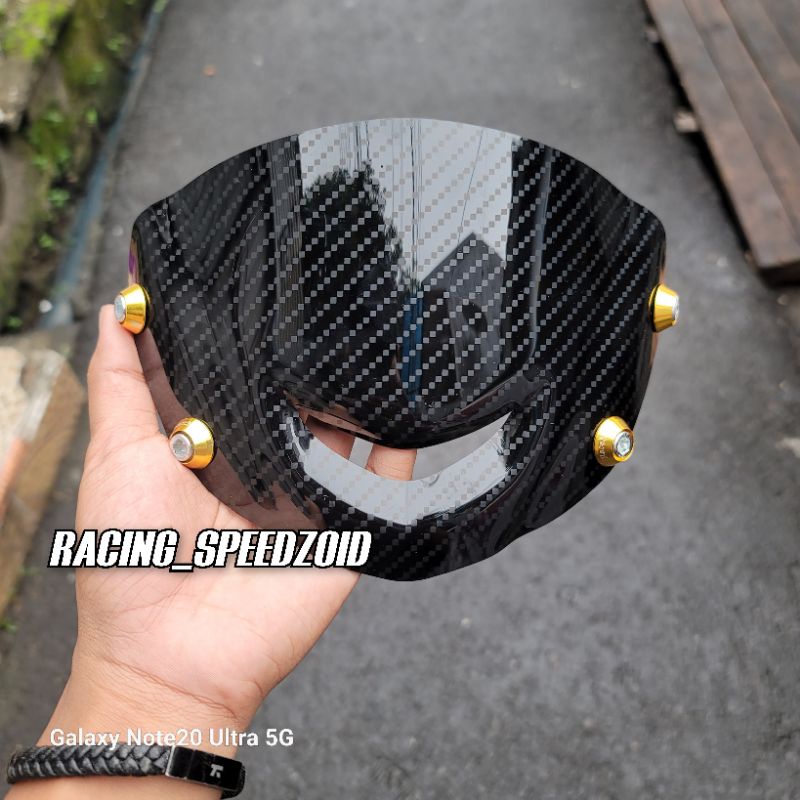 Visor กระบังหน้าคาร์บอน PNP FIZ R VEGA SATRIA JUPITER Z MIO SHOGUN ...