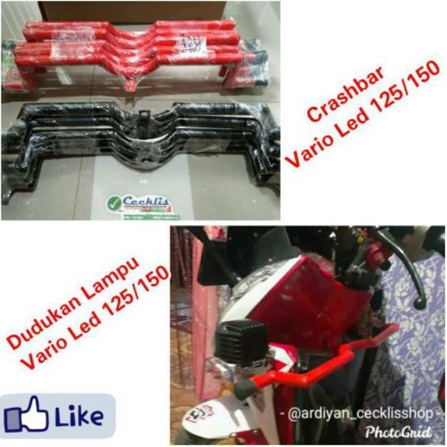 Gla2 Crashbar Vario 150 / 125 Led Tubular Vario Original Premium Vario ผู้ถือโคมไฟ | Shopee Thailand