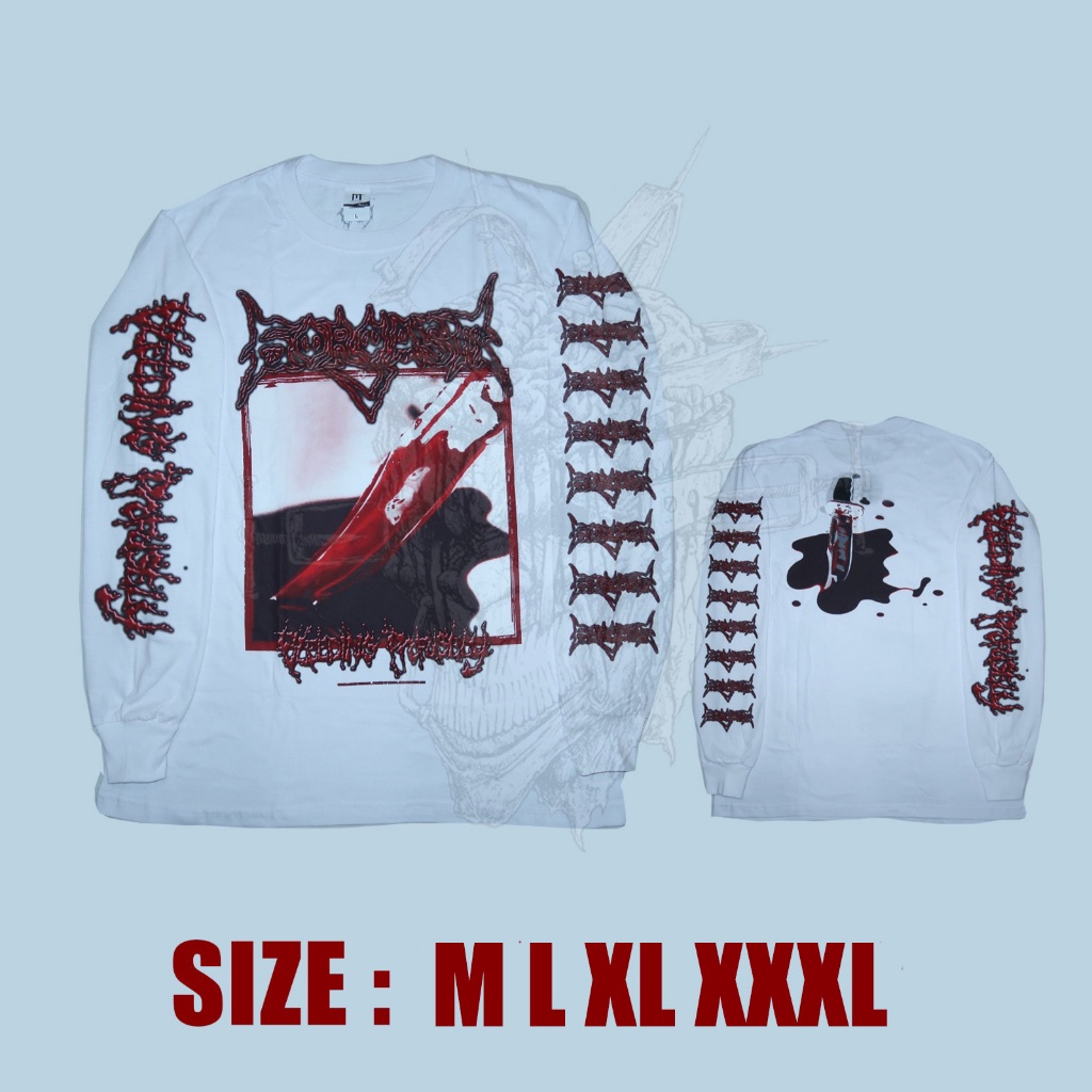 เสื้อแขนยาว BRUTALMIND - GORGASM - Bleeding Profusely | Shopee Thailand