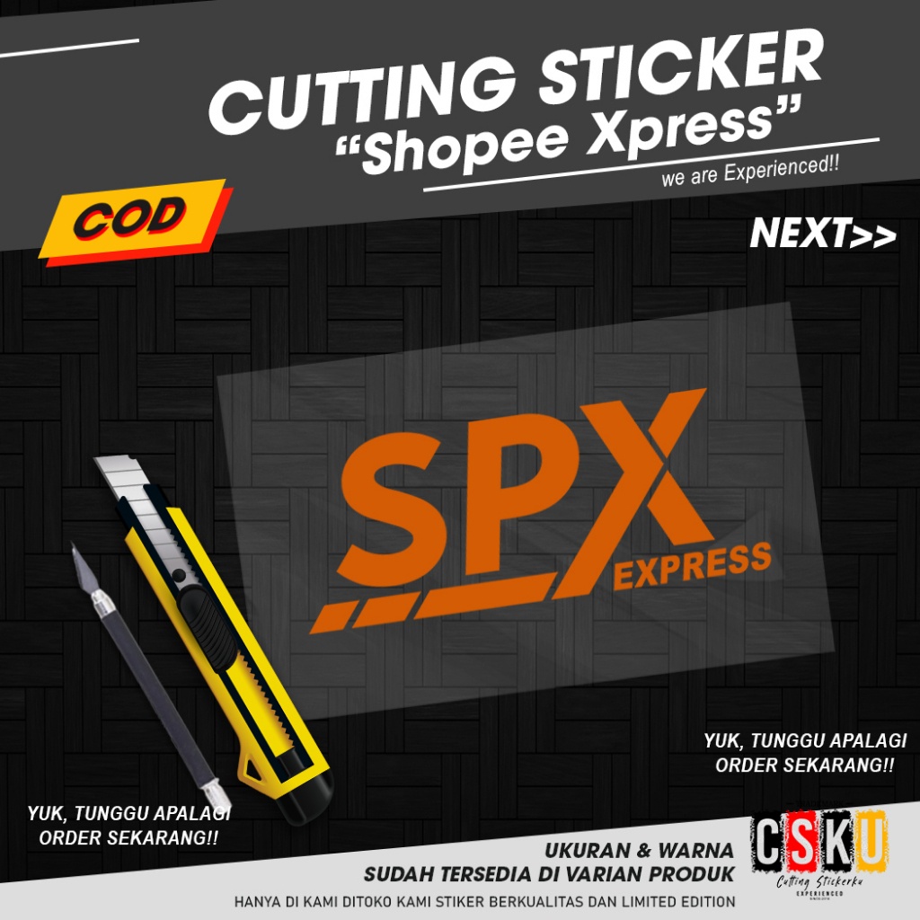 สติกเกอร์โลโก้ SPX Shopee Xpress สําหรับตกแต่งรถจักรยานยนต์ | Shopee ...