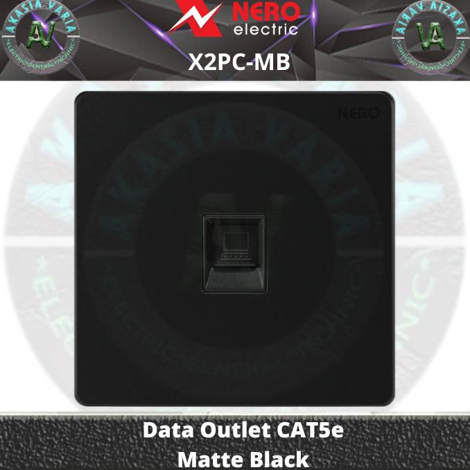 Nero Casa X2Pc-Matte Black Data Outlet Cat5E ของแท้ | Shopee Thailand