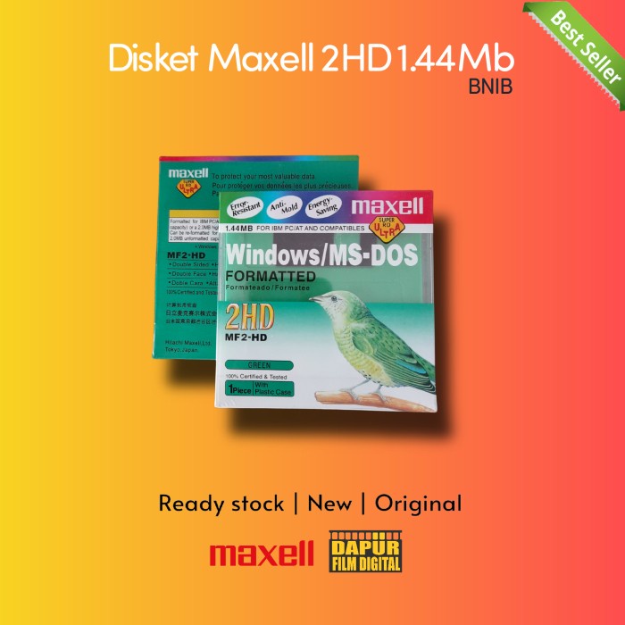 ล่าสุด Disket Floppy Disk Maxell Bird Mf2Hd | Shopee Thailand