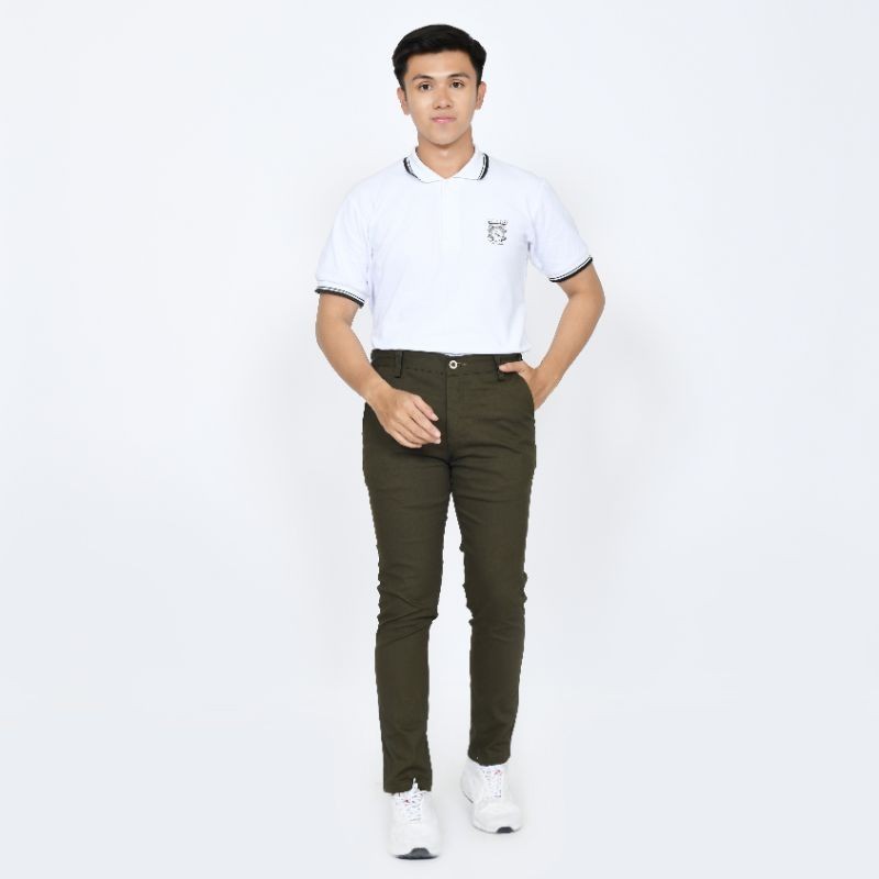 กางเกง HiCLO Slimfit Chinos ดั้งเดิม | Shopee Thailand