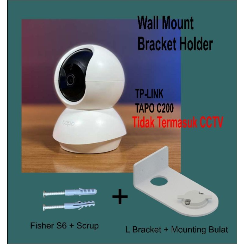 Tp-link Tapo C200 Pan Security Camera กล้องวงจรปิด Wall Mount Bracket ...