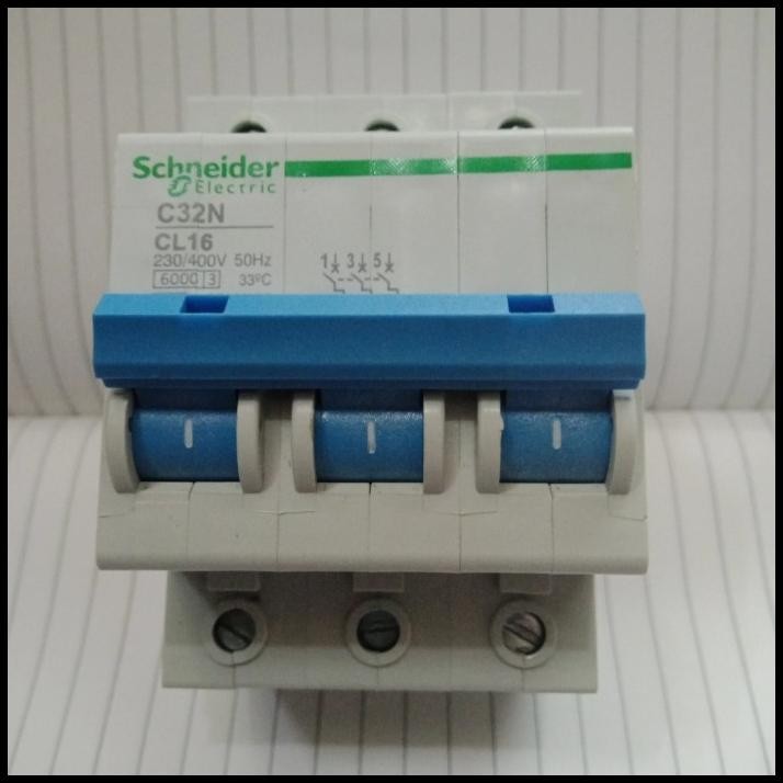 ขายร ้ อน MCB SCHNEIDER 3P 16A C32N CL16 Standard PLN MCB PLN PALA Blue ...