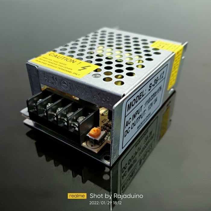แหล ่ งจ ่ ายไฟใหม ่ ล ่ าสุด 12V 3A Switching Psu Smps Wasp อะแดปเตอร ...