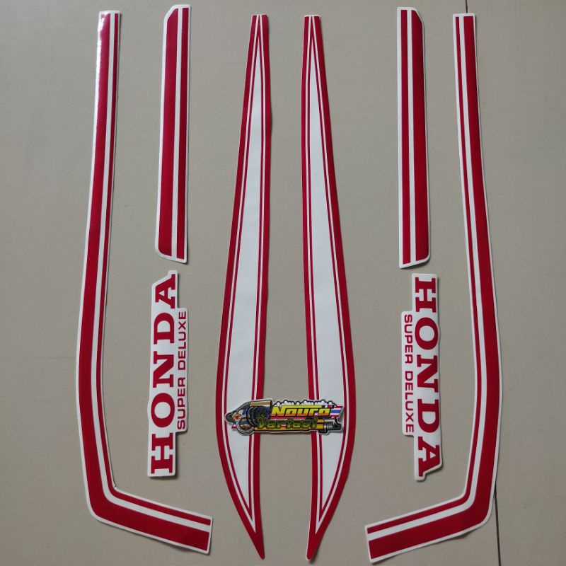Merah Honda gl 100 gl100 แถบสีแดง รายการตัวถังคุณภาพมาตรฐาน | Shopee ...