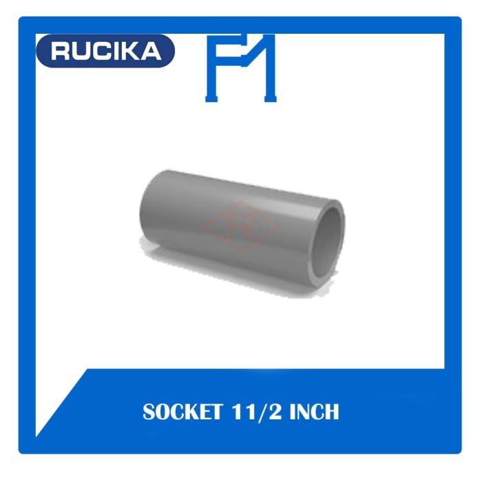 RUCIKA SOCKET AW 11/2 นิ้ว PVC WATER PIPE FITTING CONNECTION SOCK 1 1/2 ...