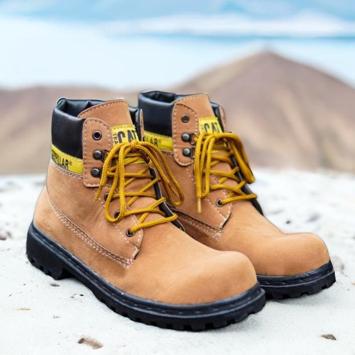 พิเศษ! Caterpillar Sby Boots Safety Suede Iron Toe Field Work Boots ...