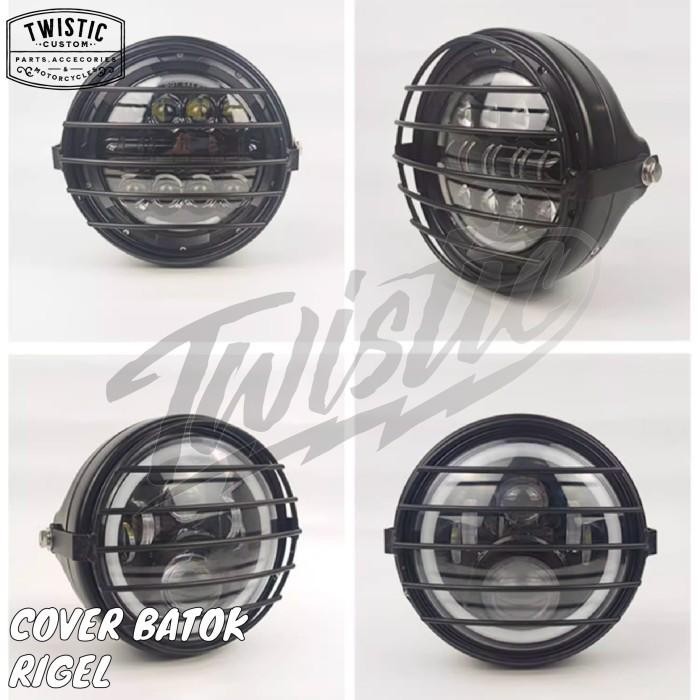 Premium W175 W250 XSR Motorcycle Daymaker Grill Rigel Headlamp Cover ...