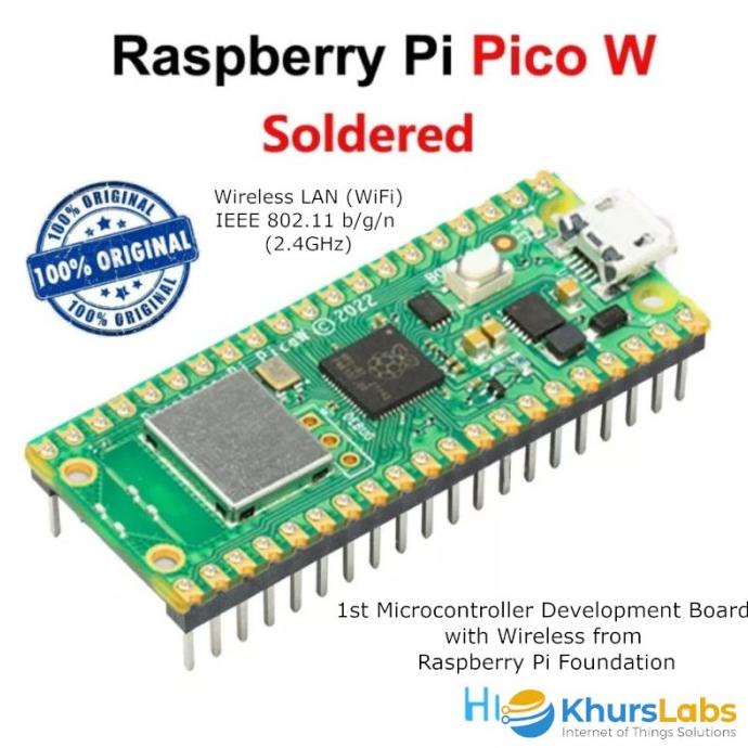 Raspberry Pi Pi Pico Rp2040W WIFI 2.4GHz 802.11n คุณภาพไร ้ สาย ...