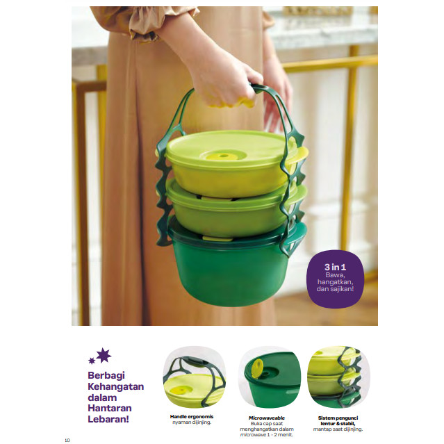 Carry All Bowl Set / ตะกร้าอาหาร Tupperware ดั้งเดิม | Shopee Thailand