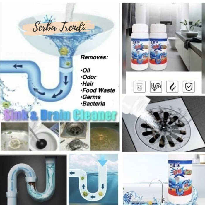 Magic drain force Pipeline Destroyer Anti-Clog Powder Got Pipe Sink ...