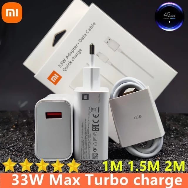 ใหม่ Charger Xiaomi Redmi Note 12 13 4G 5G Original 33W Turbo Charge ...