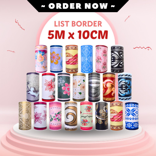 Wall Border Premium List วอลล์เปเปอร์สติ๊กเกอร์ติดผนัง Border List Wall ...