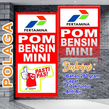 แบนเนอร์สถานีแก๊สขนาดเล็ก - เนื้อหา Pertamina Mini ขายซื้อน้ํามันเบนซิน ...