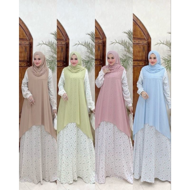 เสื้อผ้ามุสลิมเรียบและหนาล่าสุด READY AMARA SET SERIES ชุดฮิญาบ nyatu ...