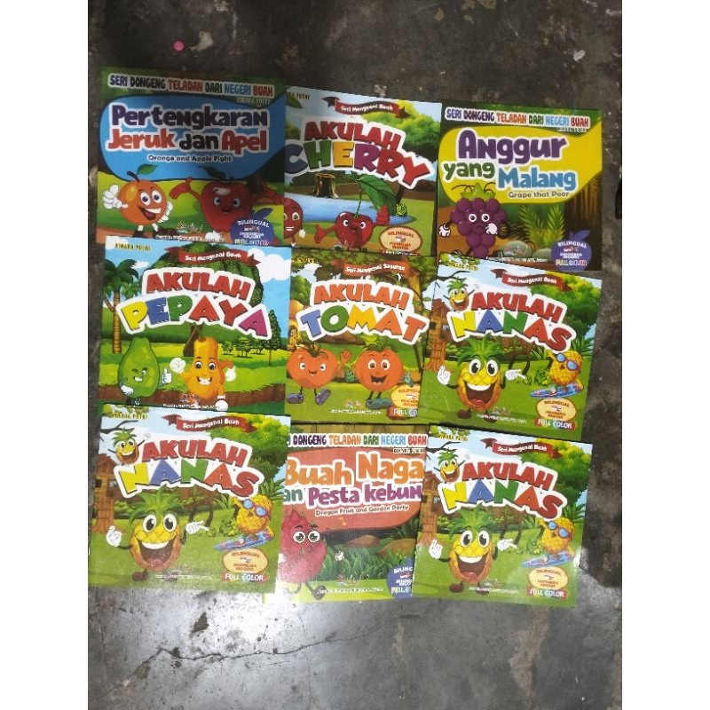 หนังสือเด็ก Illustrated Fairy Tale Fruit Series 2 ภาษาครบสี | Shopee ...