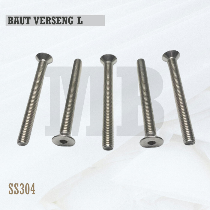 Verseng Bolt L M10X40 / JFL Bolt 10X40 / Countersunk L M10 | Shopee ...