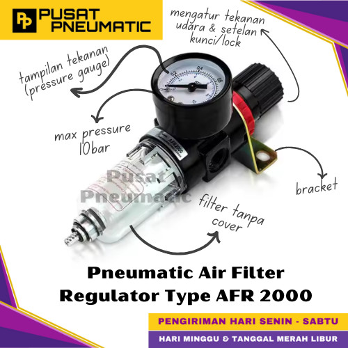 AFR 2000 Pneumatic Air Pressure Relief Control Filter Regulator ...