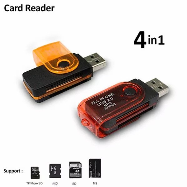 All IN ONE USB CARD READER 4IN1 MICROSD MINI SD CARD CONVERT แฟลชไดรฟ์ ...