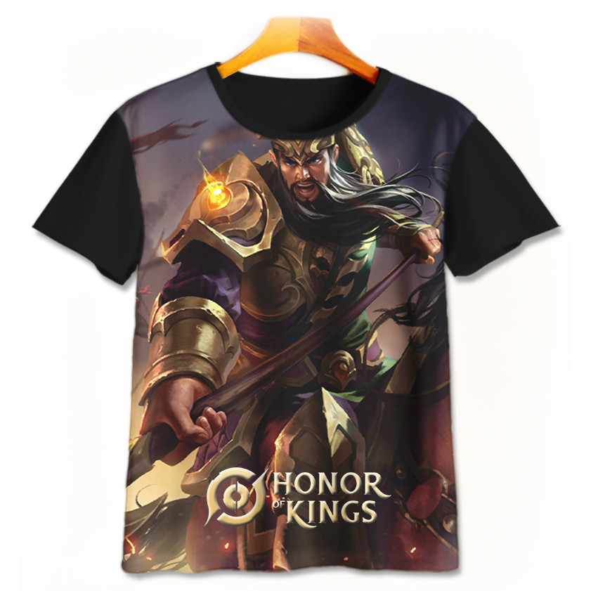 Guan Yu GuanYu เสื้อยืดเด็ก-HOK Honor Of Kings Fighter 3D Guan Yu เกม ...
