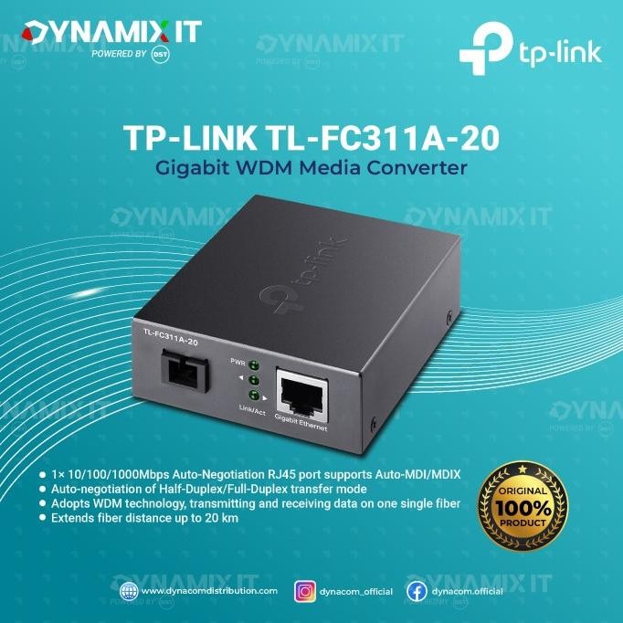 - TP-LINK / TP LINK TL-FC311A-20 Gigabit WDM Media Converter | Shopee ...