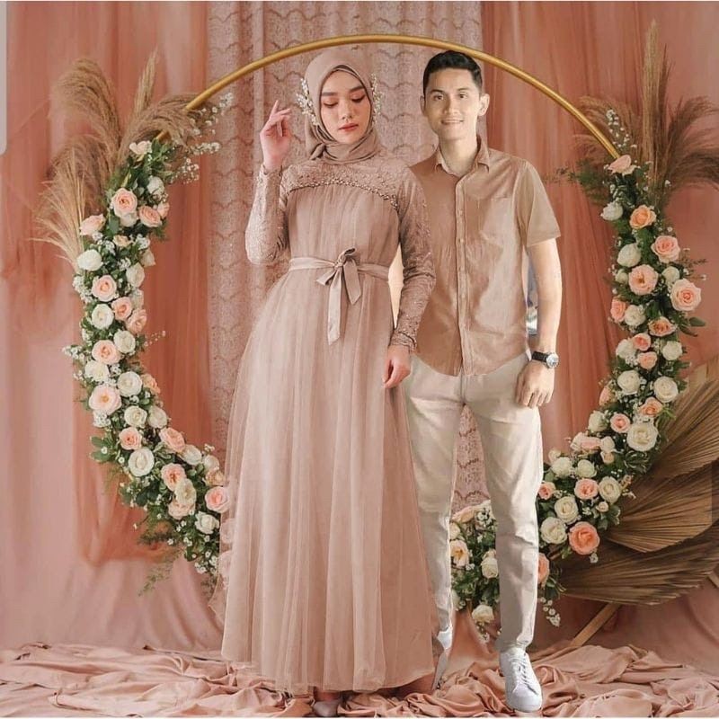 Gamis Sarimbit คู่ Teen Bj Eid 2024 เสื้อผ้า Capel Oneset 1 ชุด Koko ...