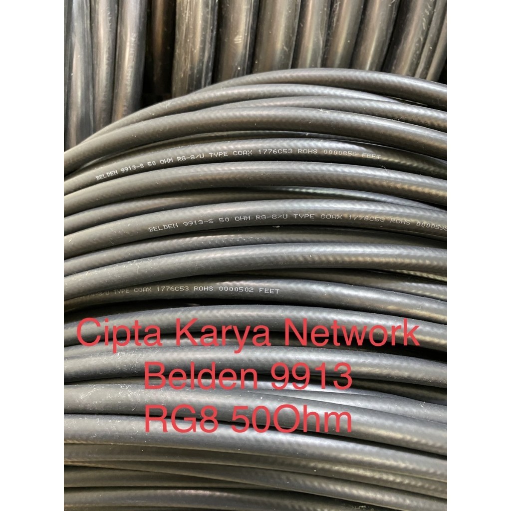 สาย Belden Rg8 9913 50 Ohm / Belden 9913 Rg 8 50 Ohm Meter | Shopee ...