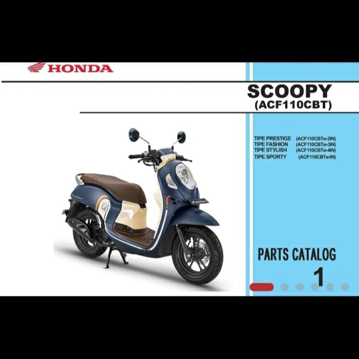 Rare Honda Scoopy Esp K2F 2020 Copian Catalog Part Book | Shopee Thailand