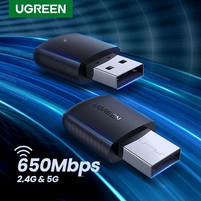 Ugreen Wireless Lan USB Adapter Dual Band 2.4g & 5g upto 650mbps ...