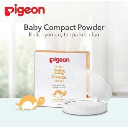 พร้อมส่ง Pigeon Baby Compact Powder 45gr / แป้งเด็ก / แป้งเด็กอัดแข็ง ...