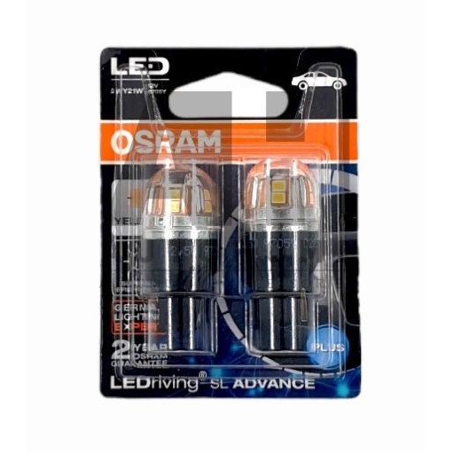 Osram Led T20 Wy21W ไฟเลี้ยวสีเหลืองสีเหลืองอําพัน - 9705Y | Shopee ...