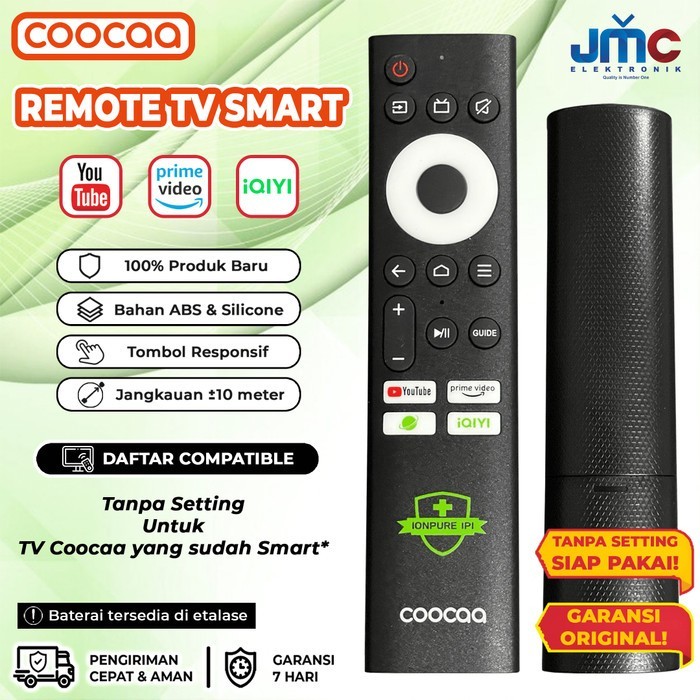 ต้นฉบับล่าสุด Coocaa Smart Tv Remote Android Lcd Led Iqiyi Green ...