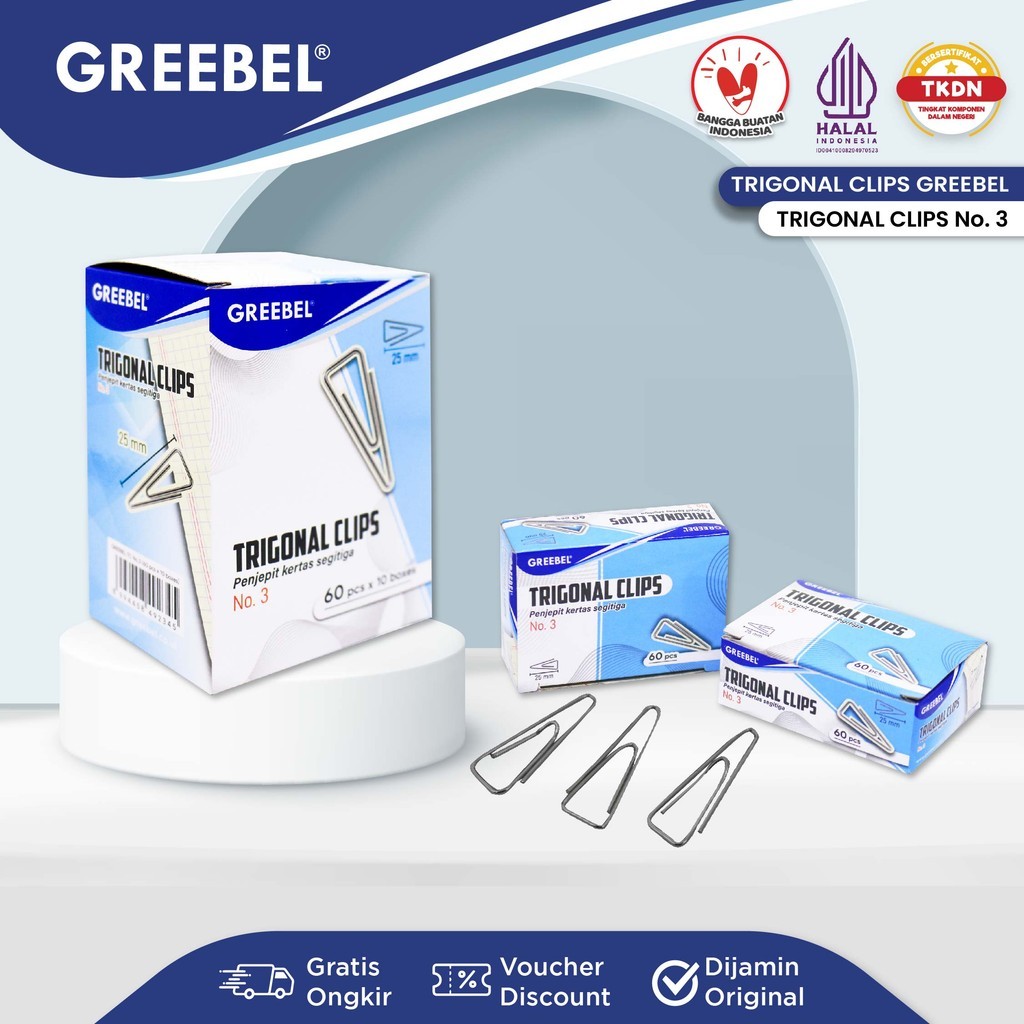 GREEBEL Trigonal Clip คลิปหนีบกระดาษ / คลิปหนีบกระดาษสามเหลี่ยม / ที่ ...
