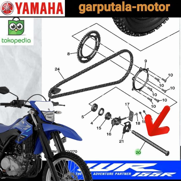 ล้อ AXLE. B3M-F5381-00 WR155. AS TROMOL REAR STD คุณภาพดี | Shopee Thailand