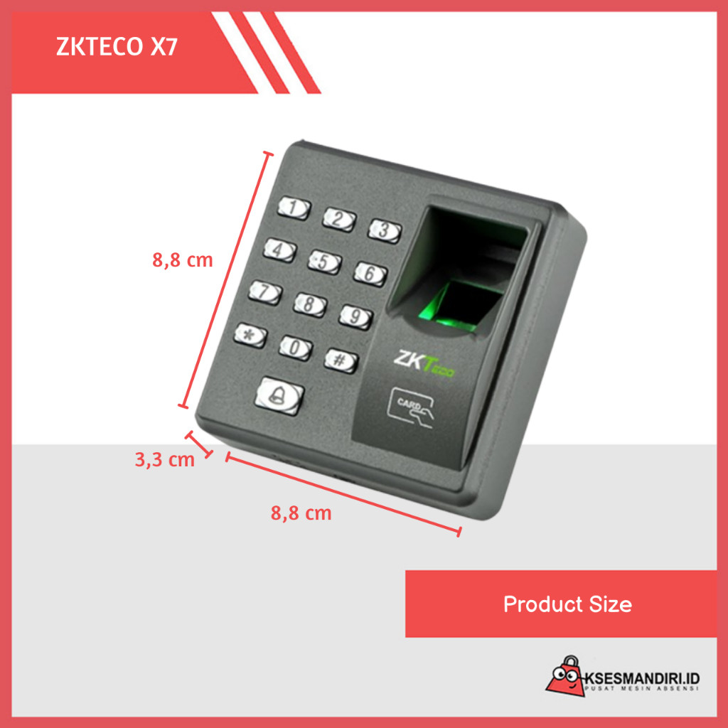 ประตูเข้าถึงเครื่องประตู MESIN Magic MX7 แบบเดียวกับ ZKTeco X7 | Shopee Thailand