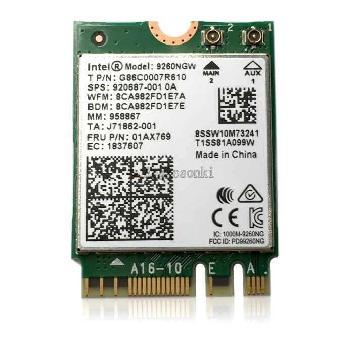 Intel 9260 บลูทูธ 5.1 M.2 9260NGW Wifi 5 AC NGFF 2230 M.2 | Shopee Thailand