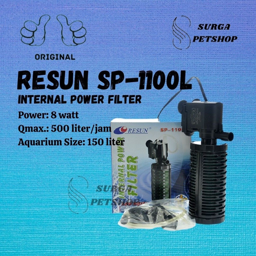 RESUN FILTER SP 1100L SP1100L ปั๊มและกรองน้ําภายใน Aquarium Aquarium ...