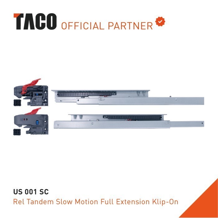 Taco Slow Motion Tandem Rail คลิปขยายเต็มรูปแบบบน 35 ซม | Shopee Thailand