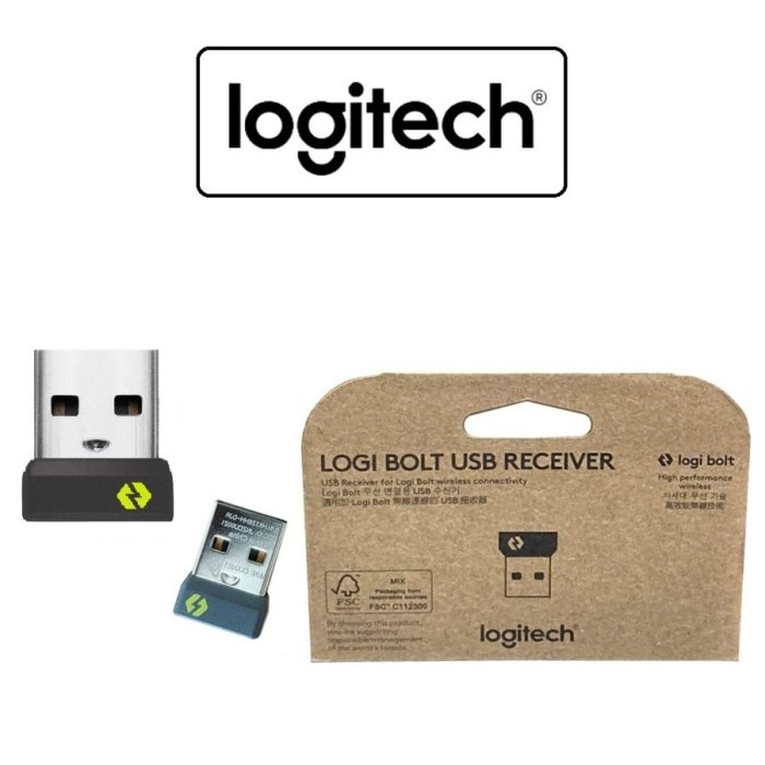 Logitech Logi Bolt ตัวรับสัญญาณ USB Dongle ตัวรับสัญญาณ USB กรวยไร้สาย ...